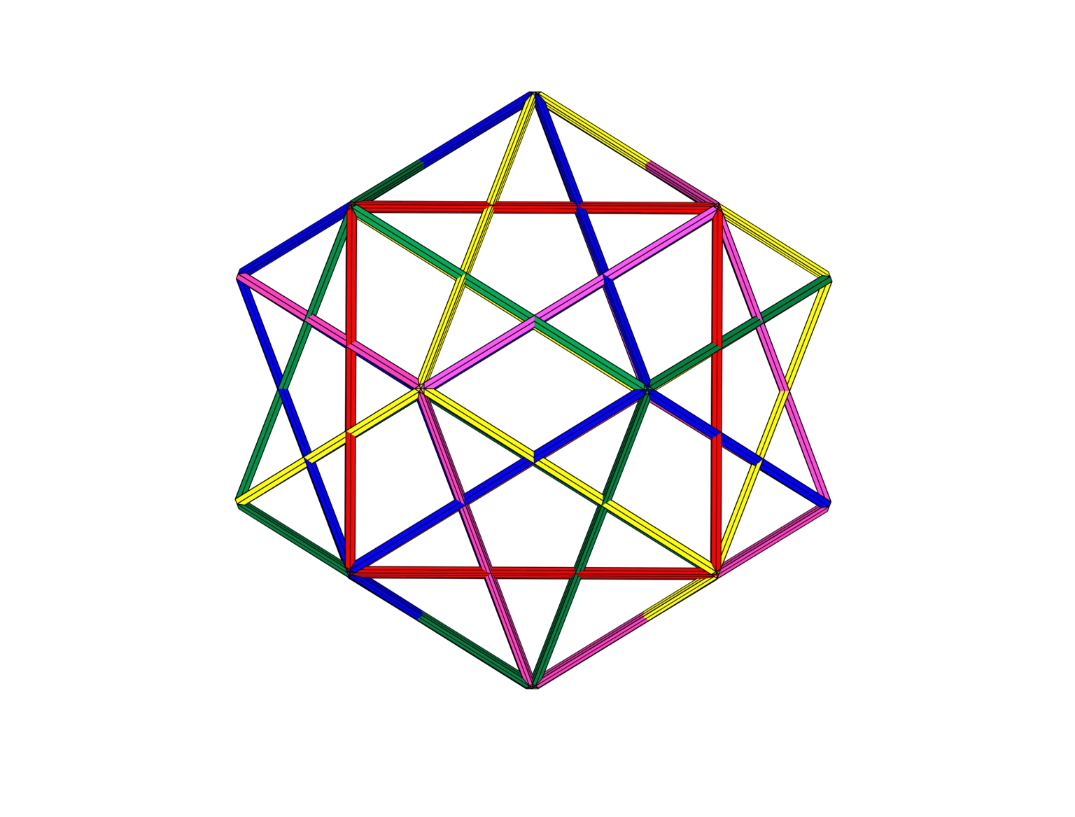 OCTAEDRO.NET | Intersección 5 Hexaedros